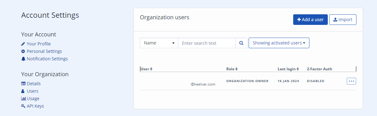 Access management – Keelvar Support Portal