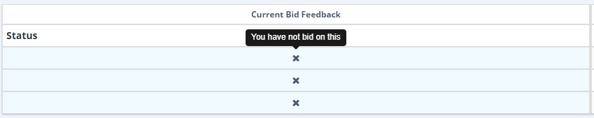 Bid Status – Keelvar Support Portal